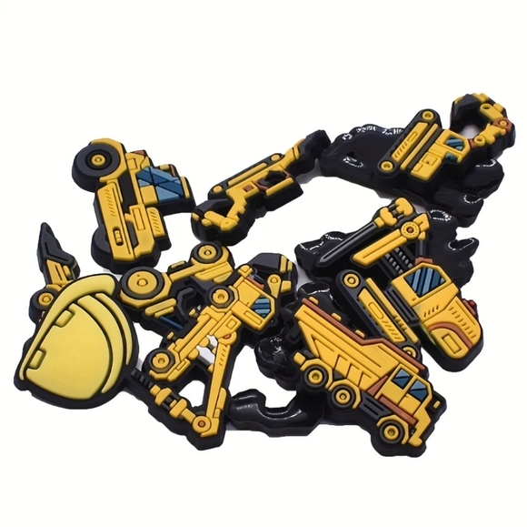 Accessories | Host Pick 12 Piece Work Excavator Trucks Croc Charms ...